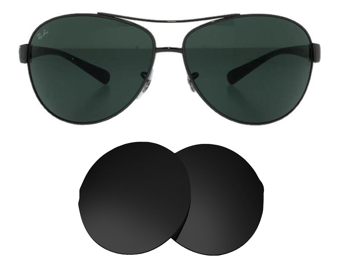 Ray Ban Replacement Lenses RB3380 (64mm) by Seek Optics - Polarized